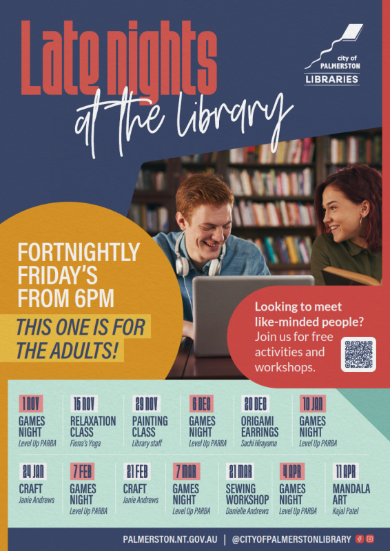 Late Nights at the Library | City of Palmerston